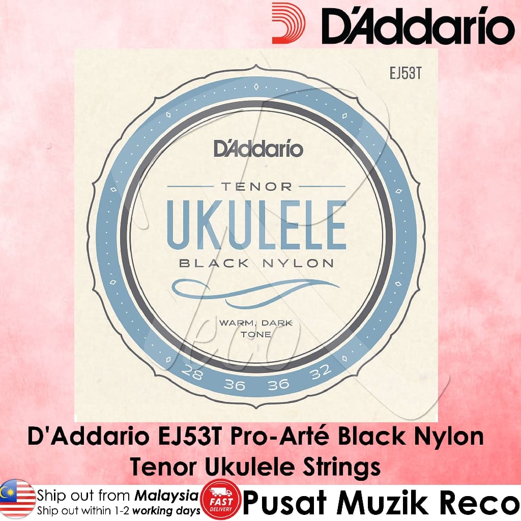D’Addario EJ53T Pro-Arté Rectified Tenor Ukulele Strings – Reco Music ...