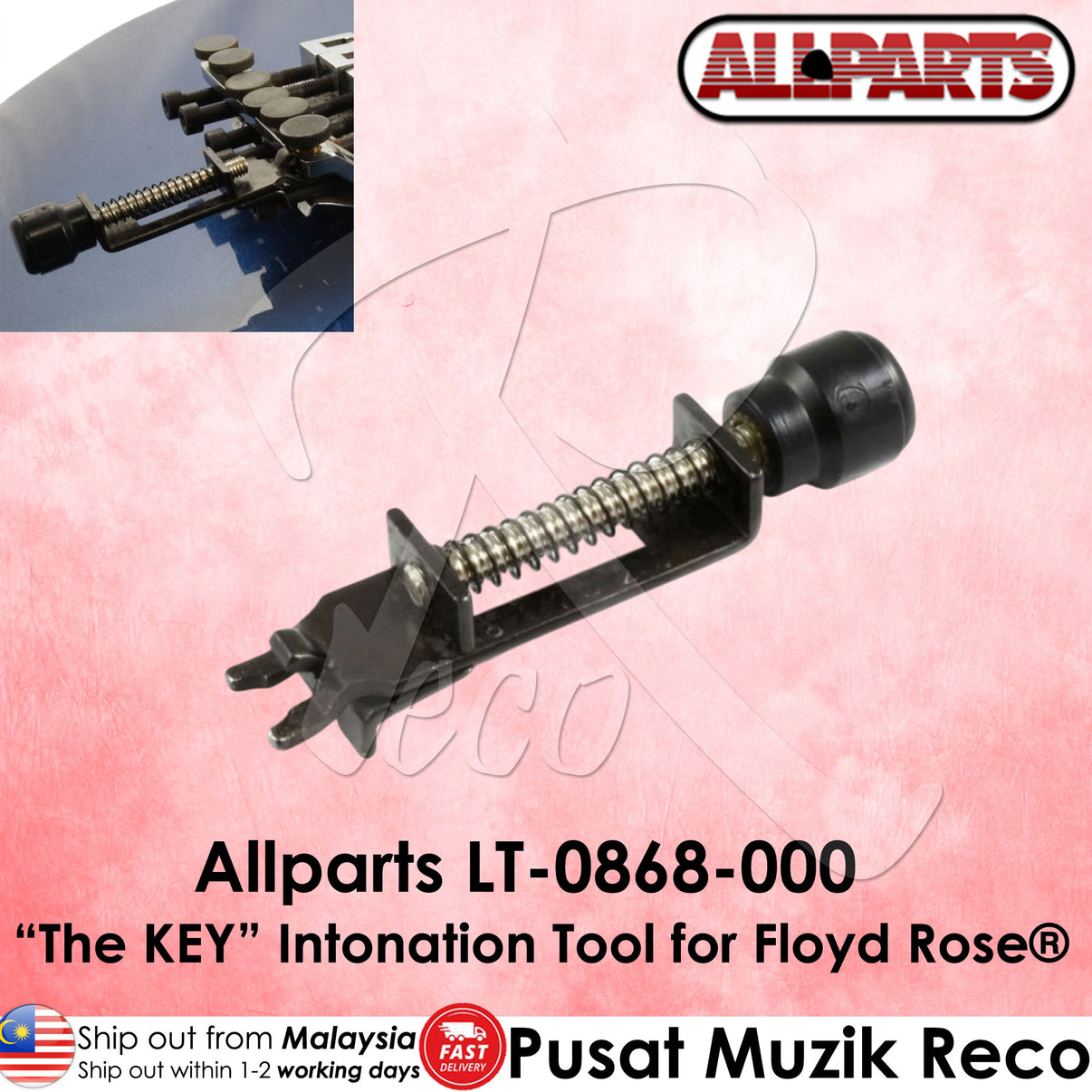 Allparts LT-0868-000 The Key Intonation Tool For Floyd Rose – Reco ...