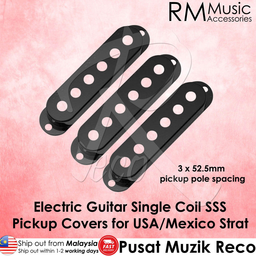 RM Electric Guitar SSS Plastic Pickup Cover For USA Mexico Strat 3x52 ...