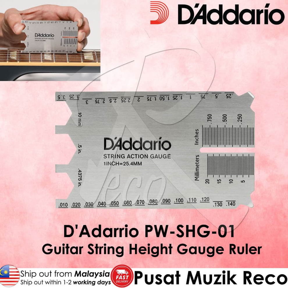 D'Addario PW-SHG-01 String Height Gauge – Reco Music Malaysia