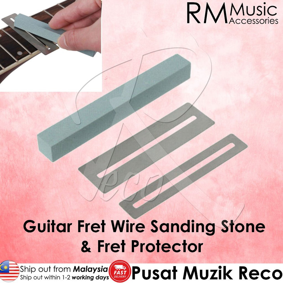 RM Guitar Fretboard Fret Wire Sanding Stone & Fret Protector – Reco ...